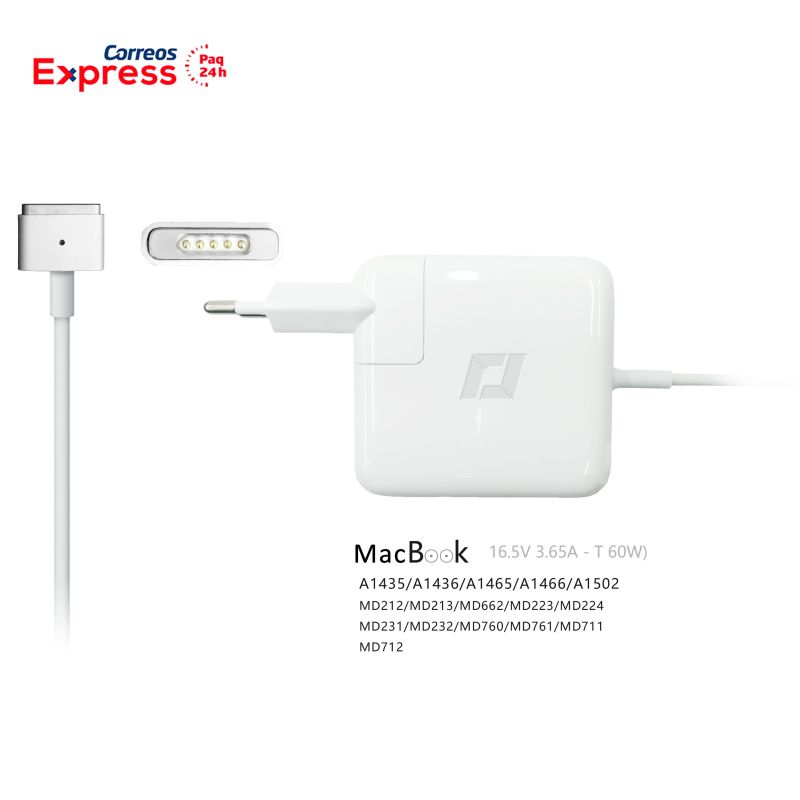 Cargador FOXLIVE compatible con MacBook Pro 60W magsafe 2 Tipo T A1502 ...