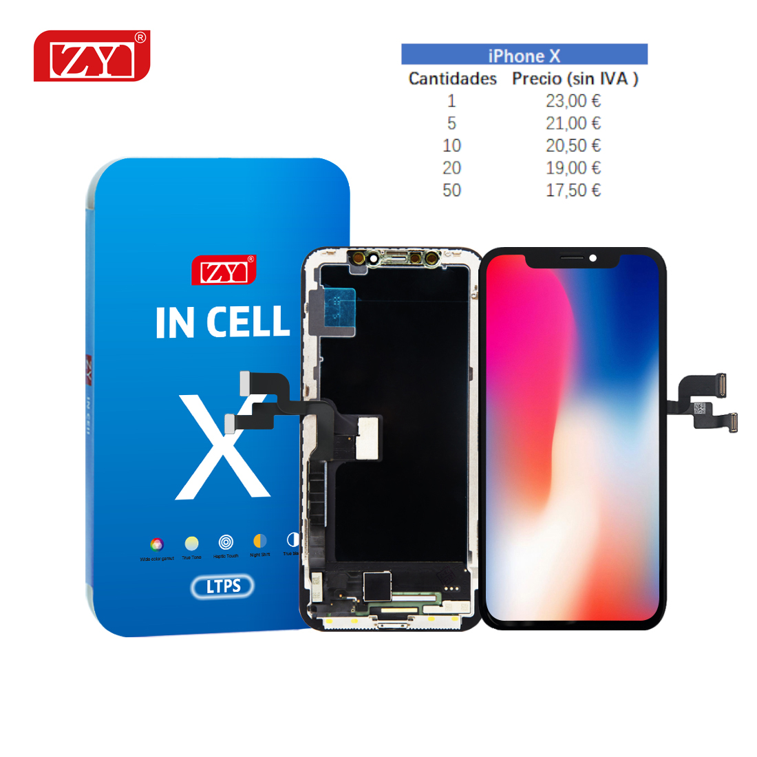 Pantalla compatible iPhone