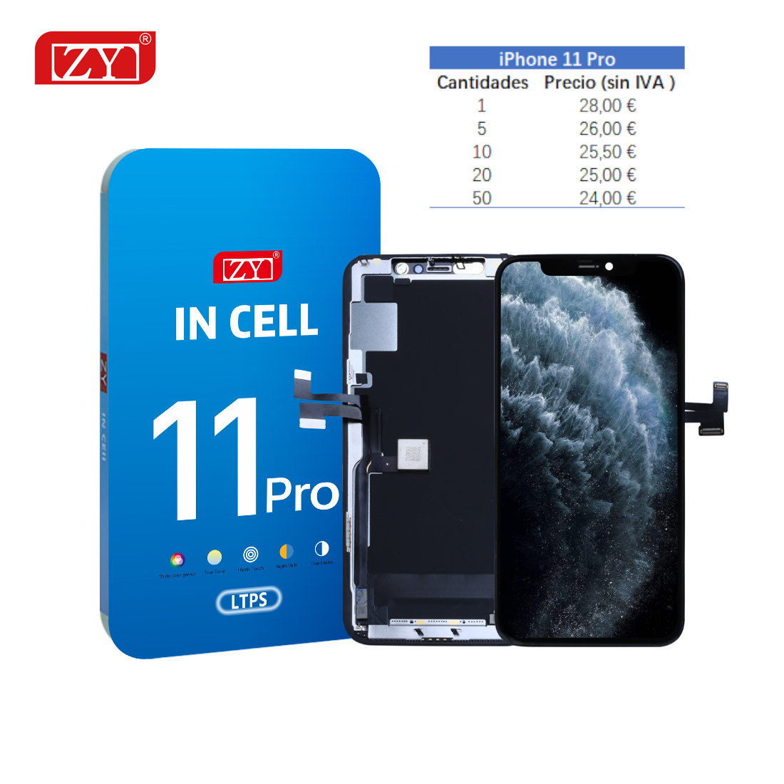 Pantalla compatible iPhone