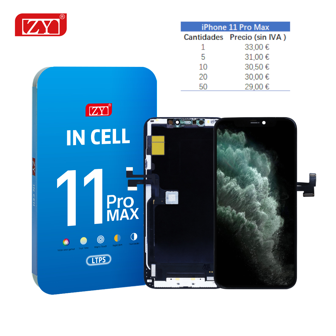 Pantalla compatible iPhone